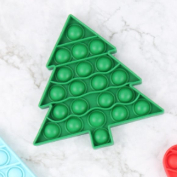 Toys | Christmas Tree Pop Fidget Sensory And Stress Reliever Toy | Poshmark